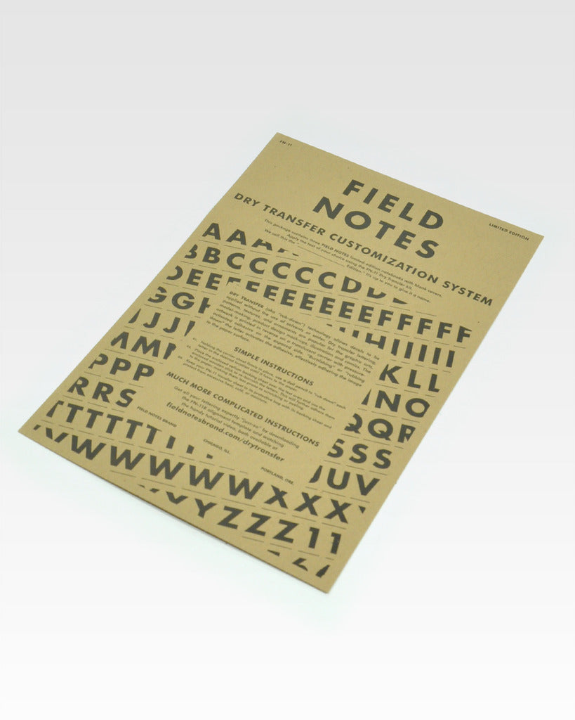 Field Notes Pack of 3 - Dry Transfer Edition – Hand-Eye Supply